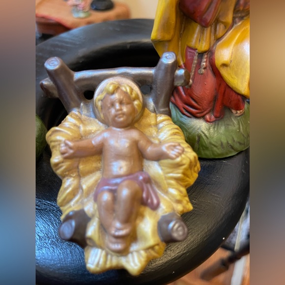 Holiday | Vintage Atlantic Mold Nativity Holy Family 3 Replacementjesus ...